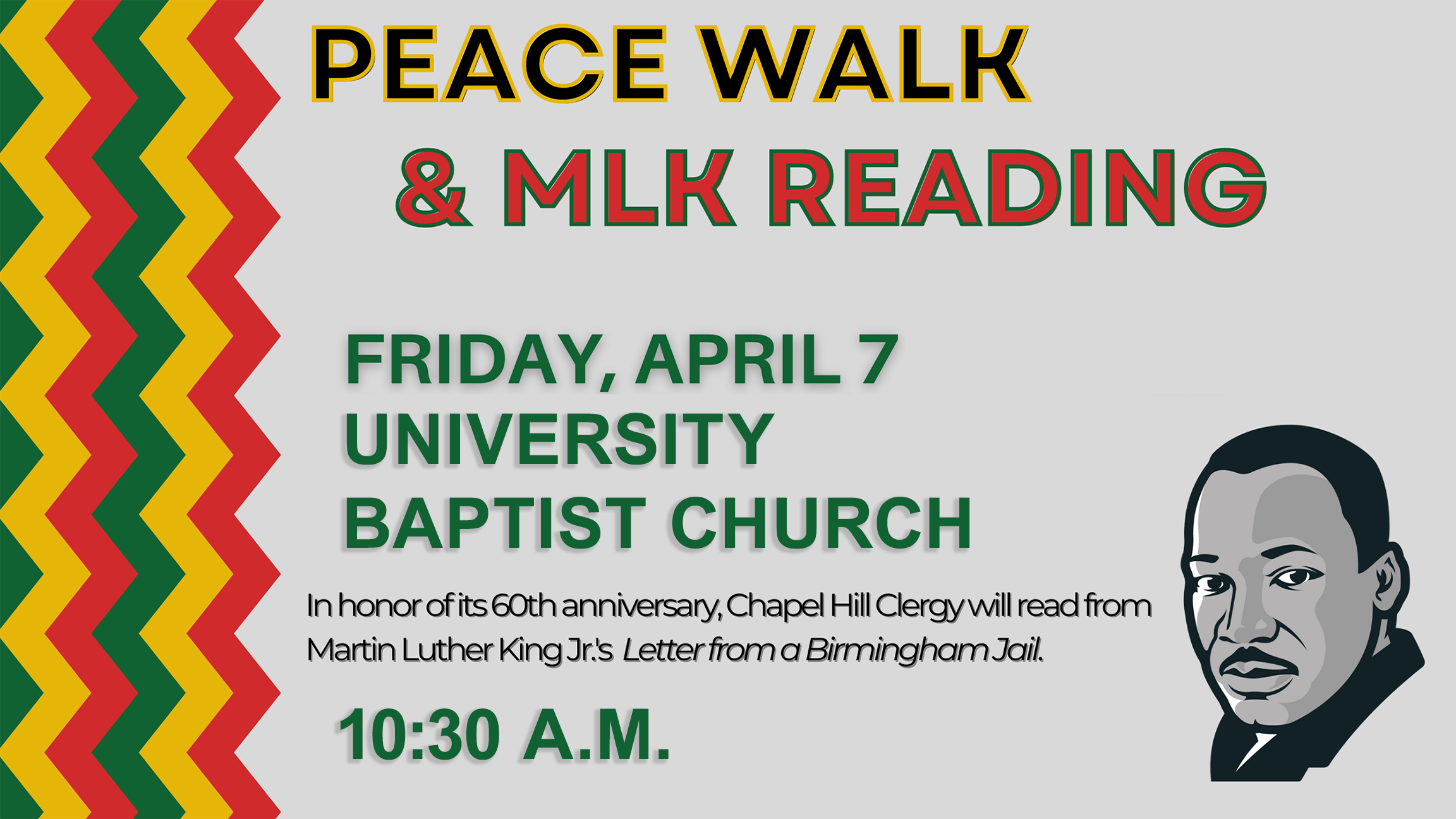Peace Walk & MLK Reading - Updated information | The Chapel of the ...